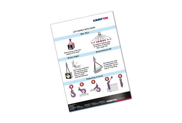 Calculation of chain slings | CERTEX Denmark
